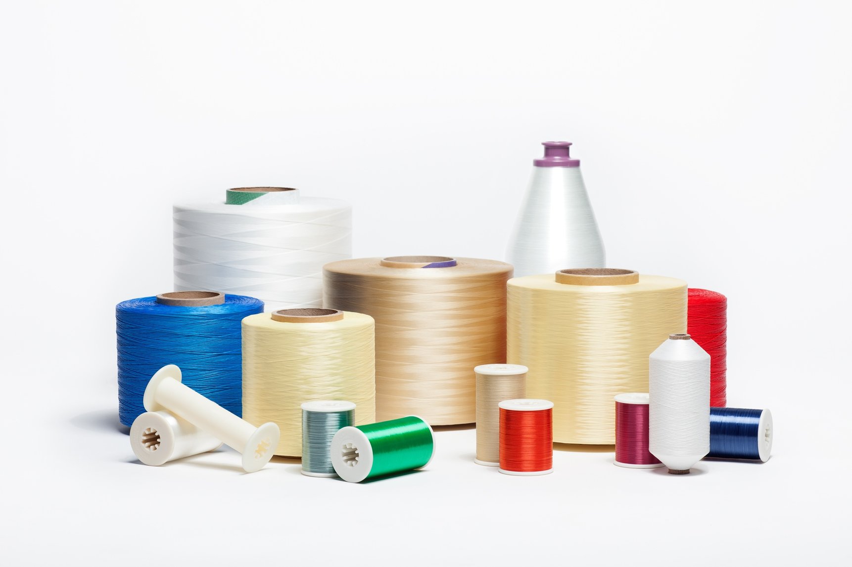 Specialty industrial yarns and thread for wire and cable