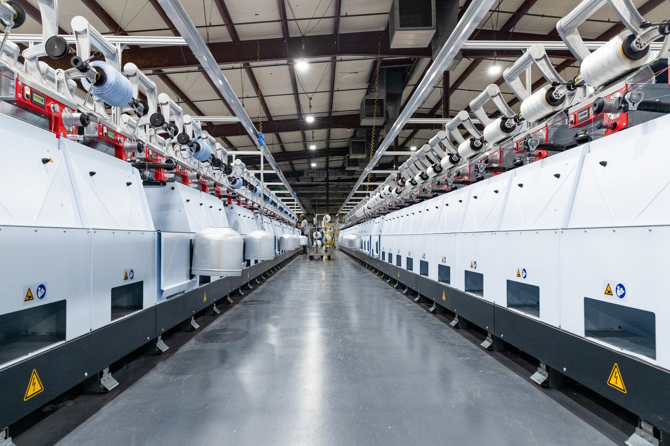 Industrial yarn and thread twisting process