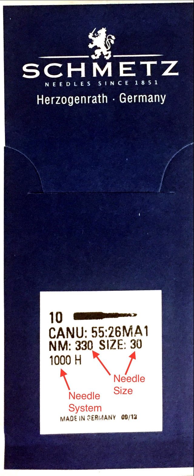 Needle Sizes and Systems for Industrial Sewing Thread