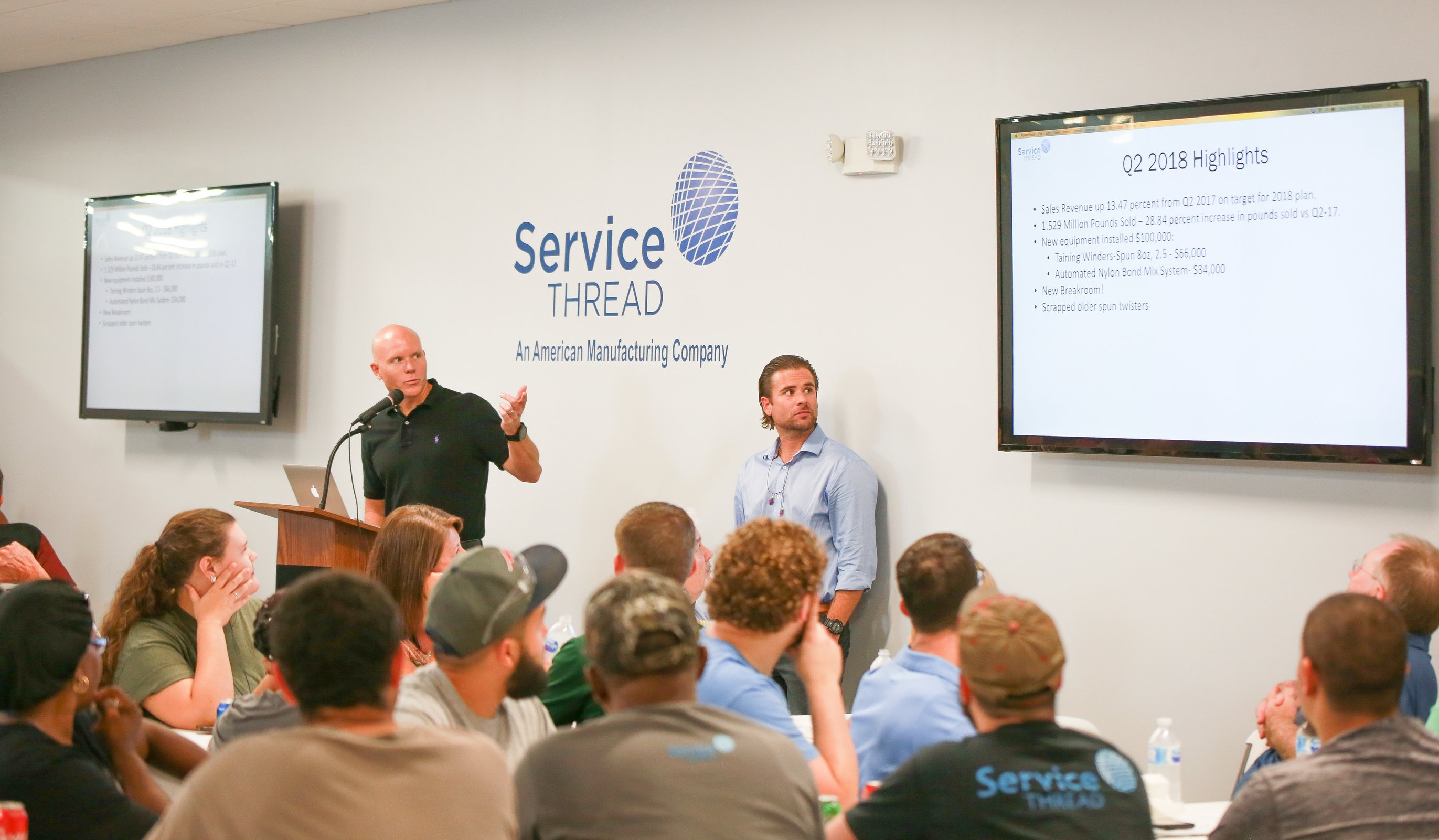 Service Thread’s Highlights New Breakroom for Q2 Company Review